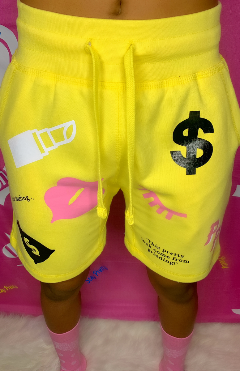 Money Shorts Yellow – Pretty Penny Collection LLC